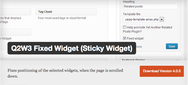 How To Make WordPress Sidebar Widgets Sticky & Float With Webpages